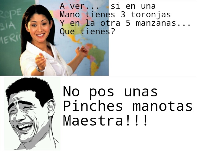 en la escuela... - Meme subido por jrodrigocano :) Memedroid
