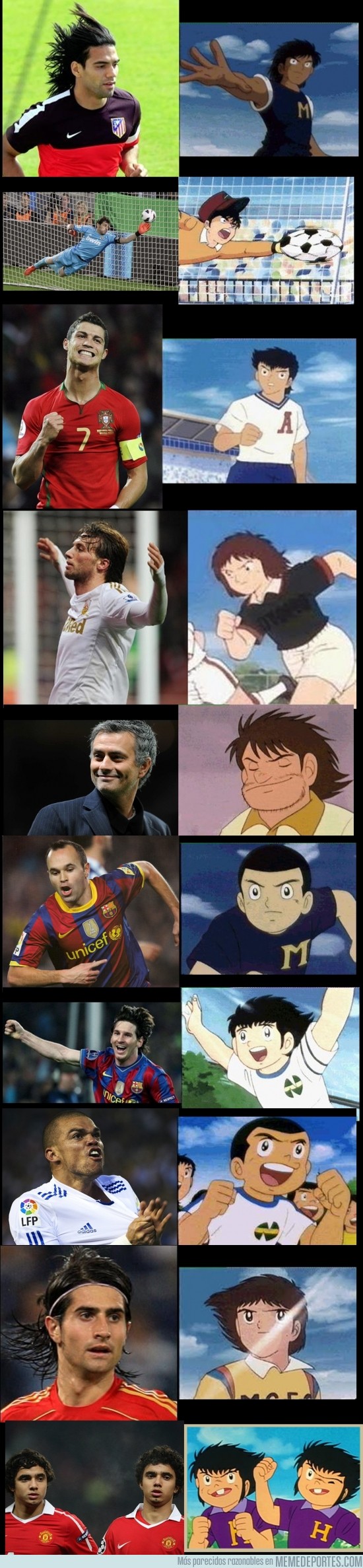 supercampeones y vida real :) - Meme subido por Garlik :) Memedroid