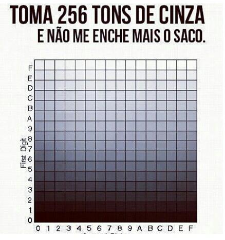 tons de cinza. - Meme subido por vitoriabarco :) Memedroid