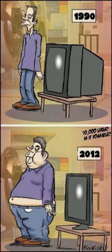The evolution of humans and televisions - Meme by razorrr :) Memedroid