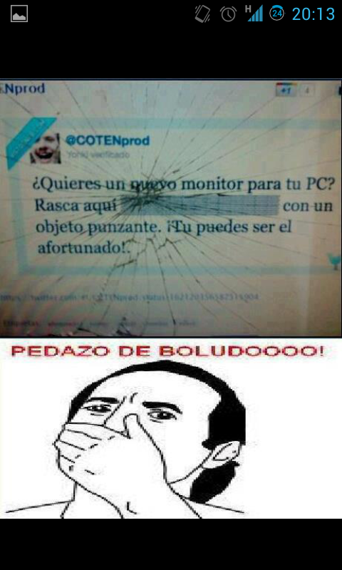 boludo - Meme subido por Hellboy511 :) Memedroid