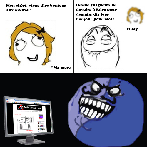 flemme d'aller dire bonjour - Meme subido por inazuma.eleven :) Memedroid