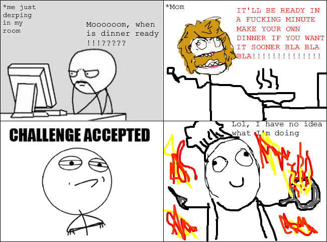 trying to cook on your own - Meme by Explosionz :) Memedroid